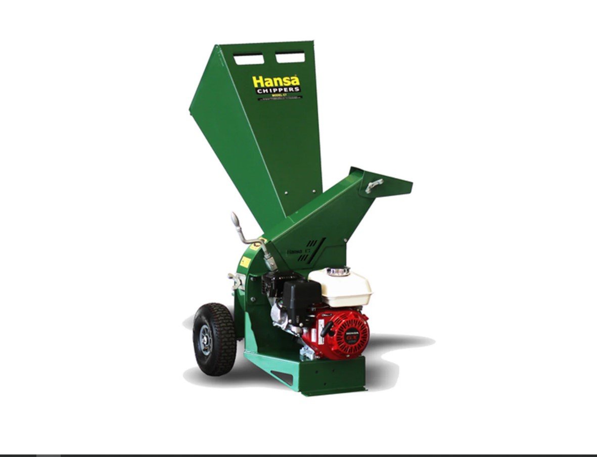 HANSA 65mm 5.5hp HONDA CHIPPER SHREDDER GREEN — VillageMowers